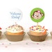 Monkey Baby Shower Cupcake Toppers Baby Monkey Theme Baby - Etsy
