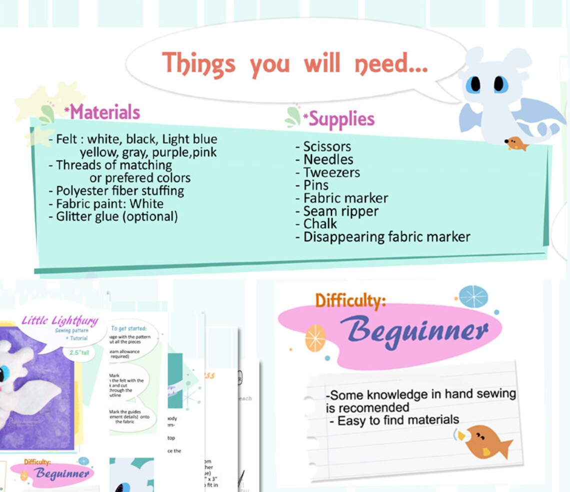 BUNDLE Pack PDF Sewing Pattern Instructions Little - Etsy