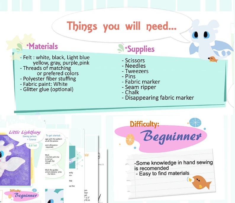 BUNDLE Pack PDF Sewing Pattern Instructions Little - Etsy