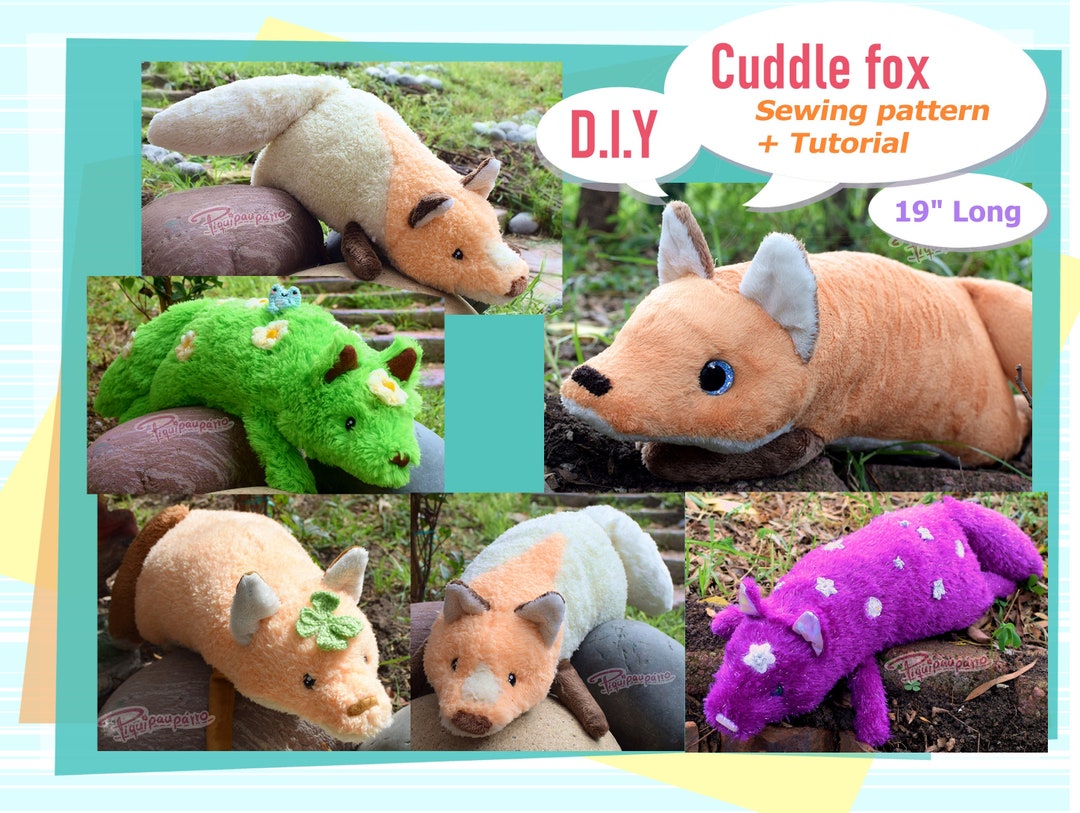 PDF Pattern + Instructions - Cuddle Fox - DIY - Etsy