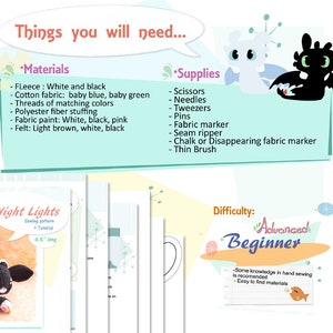 PDF Sewing Pattern + Instructions - Baby Night Lights - DIY - Etsy