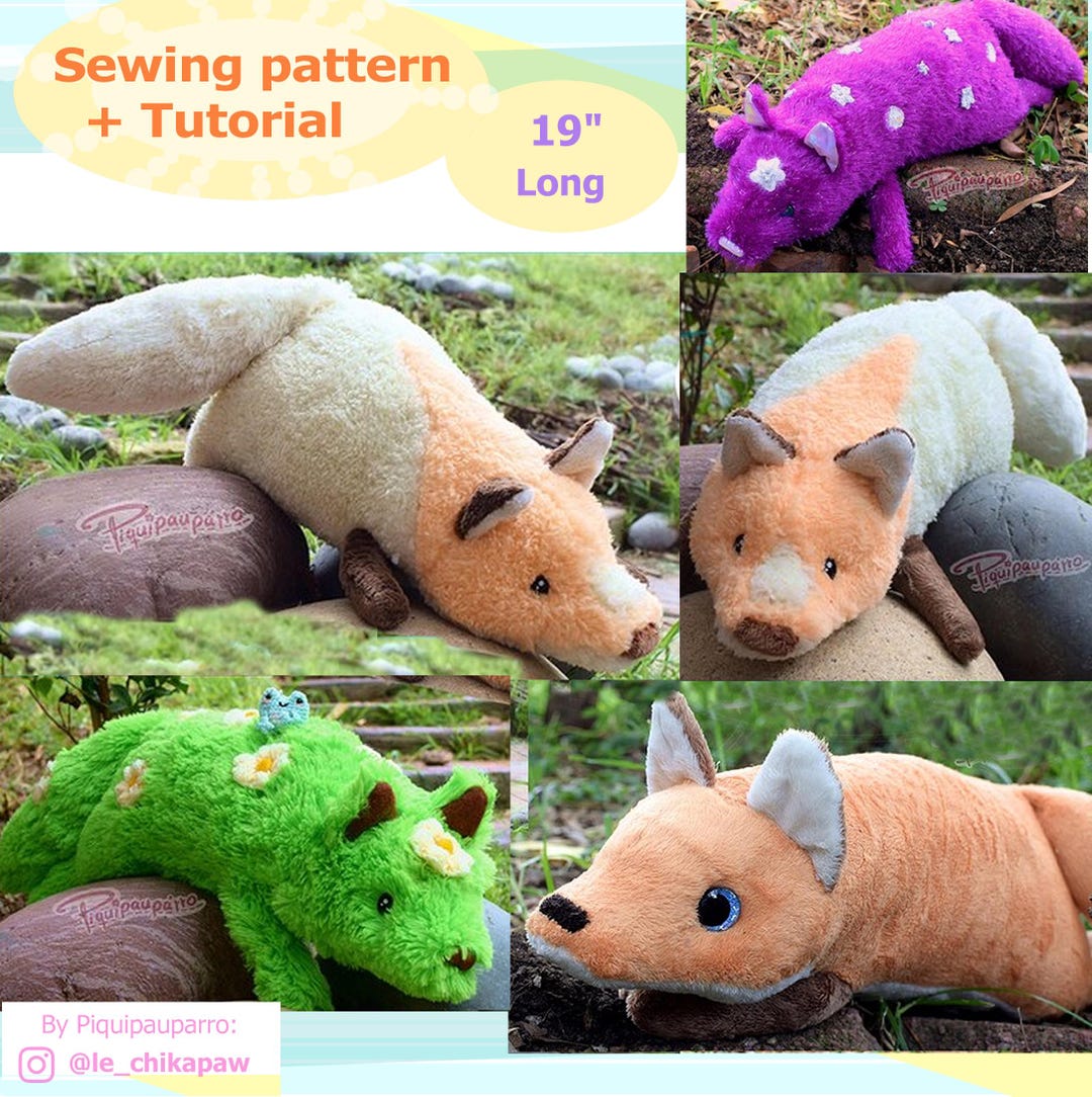 PDF Pattern + Instructions - Cuddle Fox - DIY - Etsy