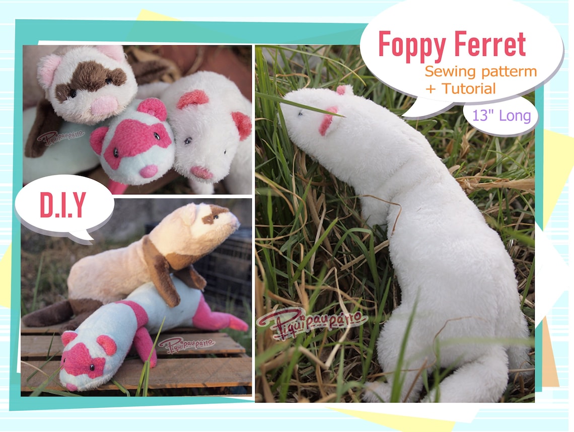 PDF Pattern Instructions Floppy Ferret DIY - Etsy