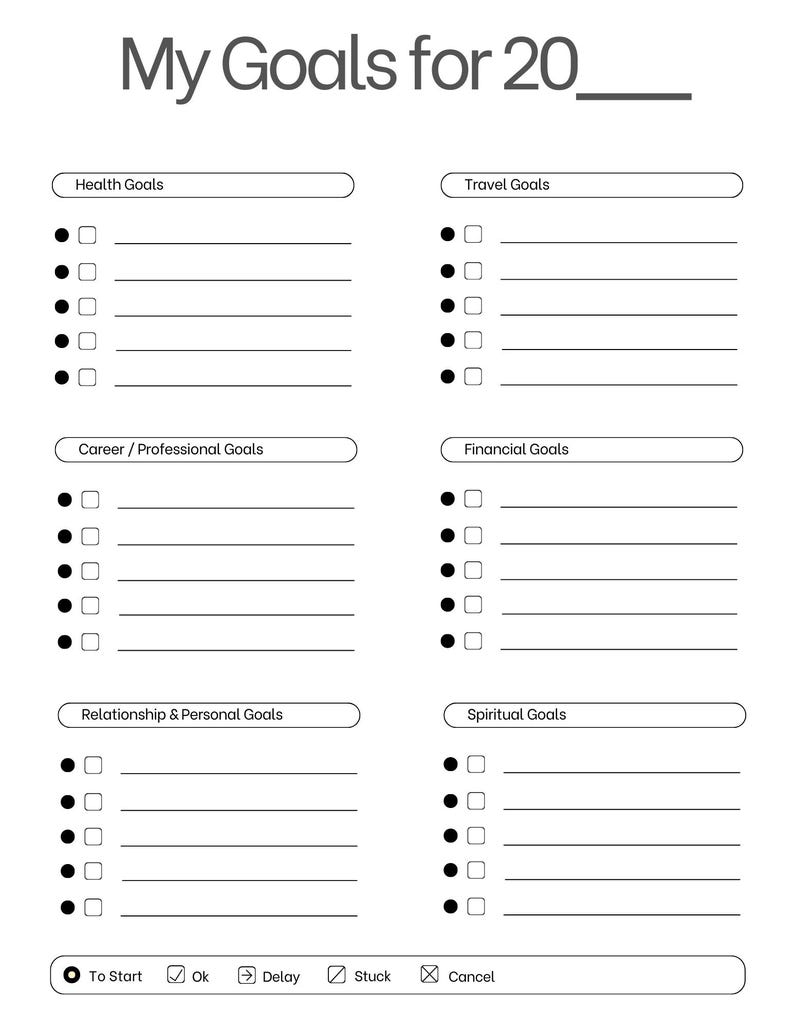 My Goals Workbook - Etsy