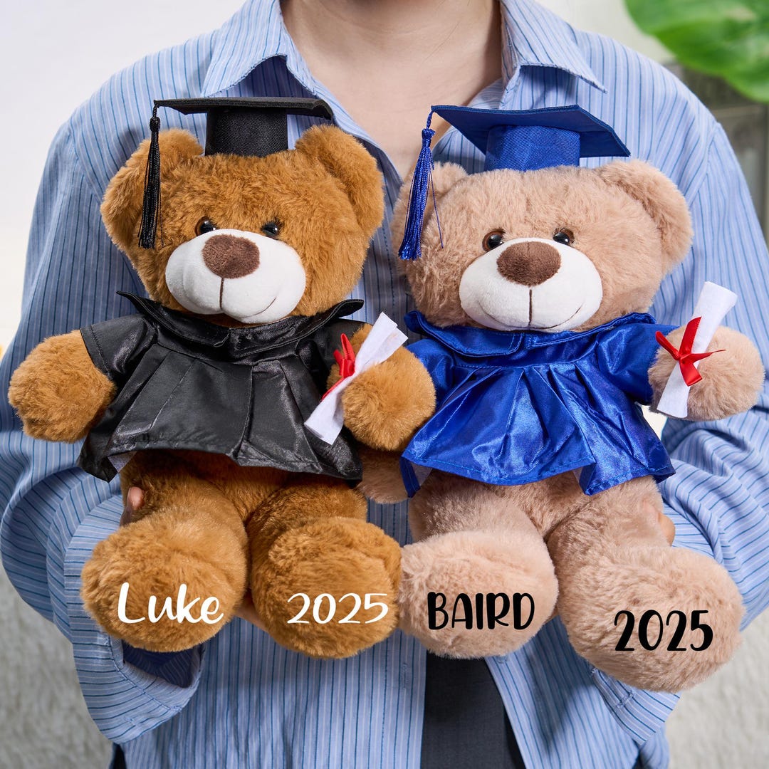 Personalized Graduation Bear 2025custom Grad Teddy Graduation Gift ...