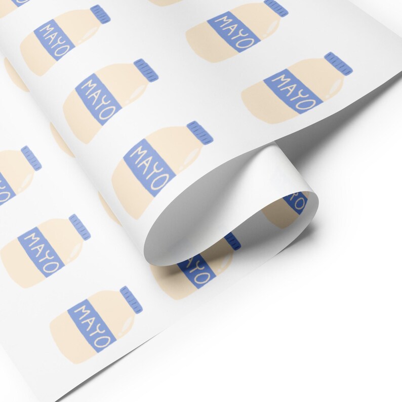 Funny Mayo Wrapping Paper Sheets - Etsy