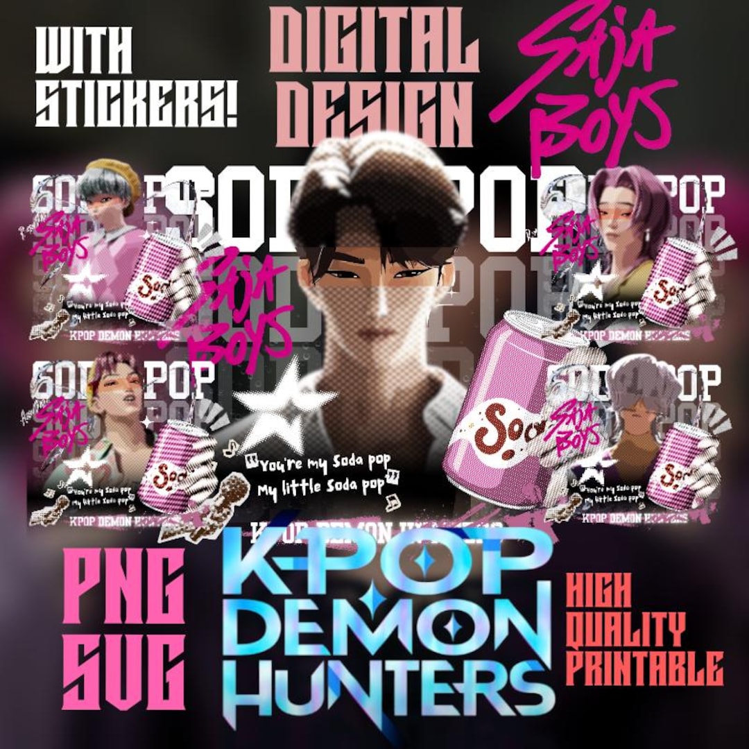 Saja Boys Kpop Sticker & Shirt Design Bundle | PNG SVG (digital ...
