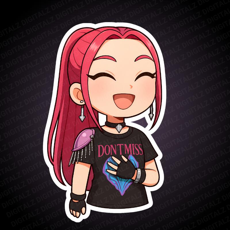 KPOP Demon Hunters Sticker Pack | 20+ Hunterix Printable PNG SVG | Zoey ...