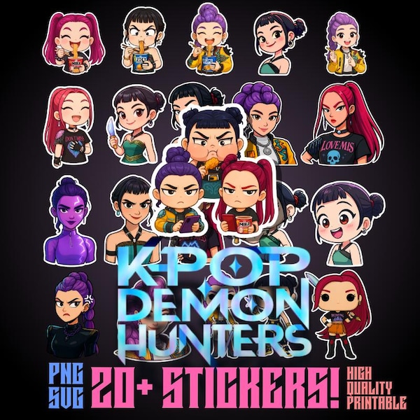 Kpop Demon Hunters Stickers Printable - Etsy New Zealand