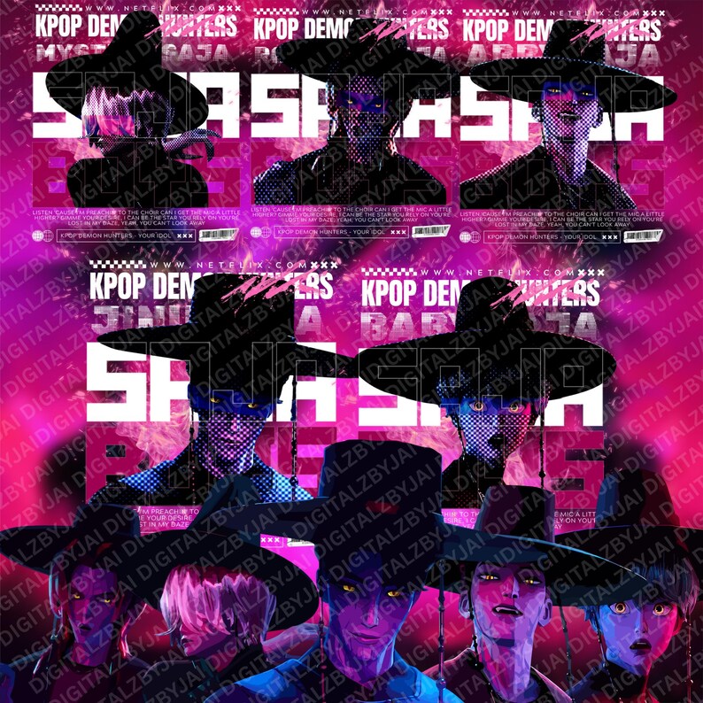 Kpop Demon Hunters Mega Bundle | 110+ Hunterix & Saja Boys Stickers ...