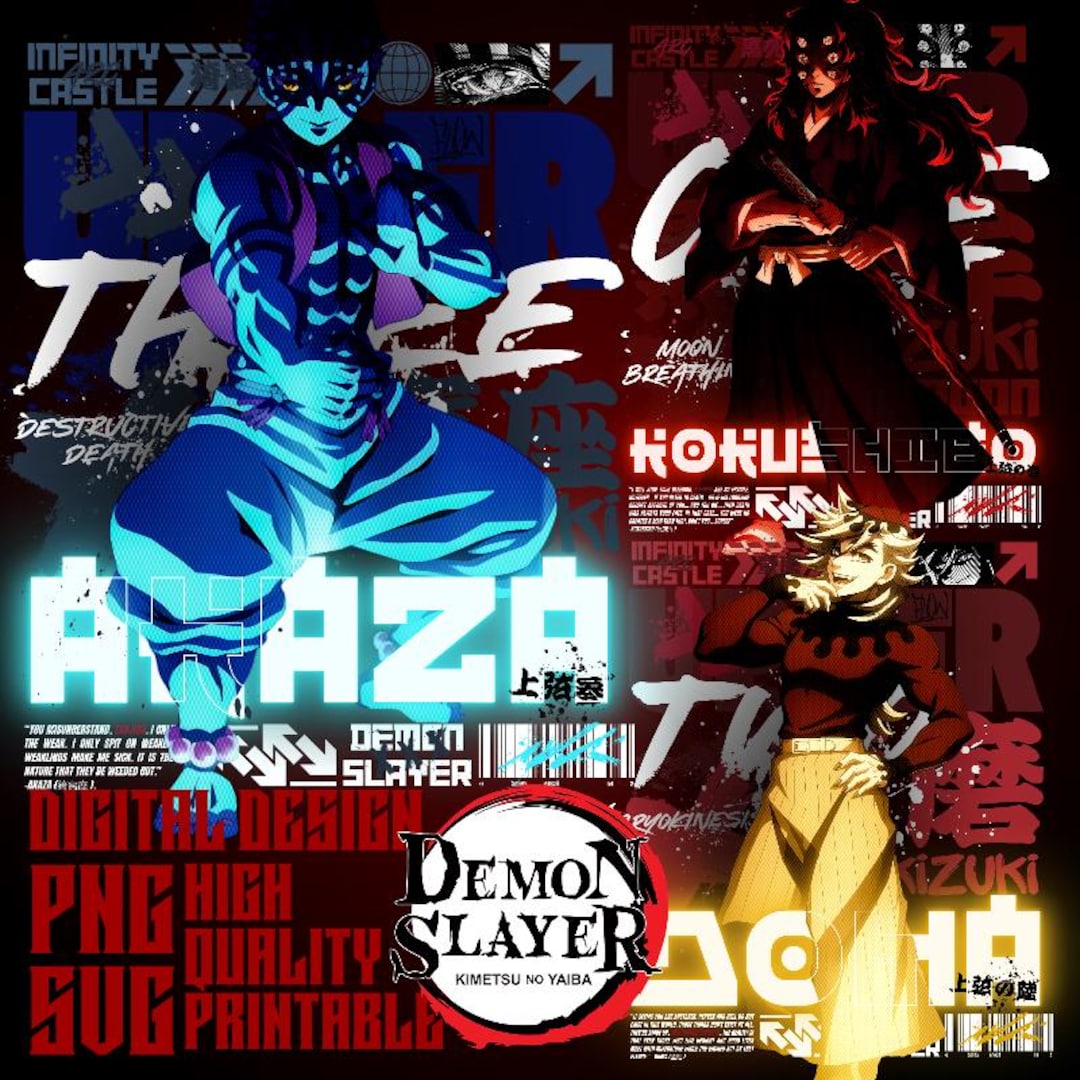 Demon Slayer Upper Rank Demons Bundle | 6-in-1 Akaza Doma Kokushibo ...
