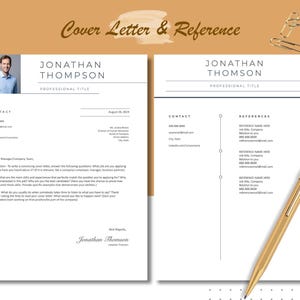 Morden Resume Template CV for Word, Google Docs, Pages, CV Template, Cv ...