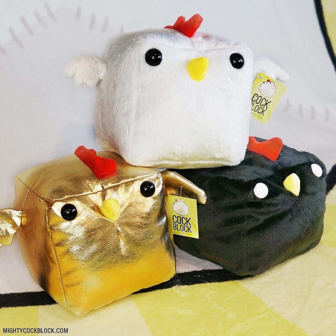 C Block Cute Chicken Cube Square Nugget Plush Toy Doll - Etsy