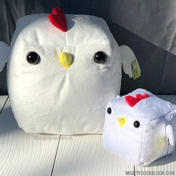 C Block Cute Chicken Cube Square Nugget Plush Toy Doll - Etsy