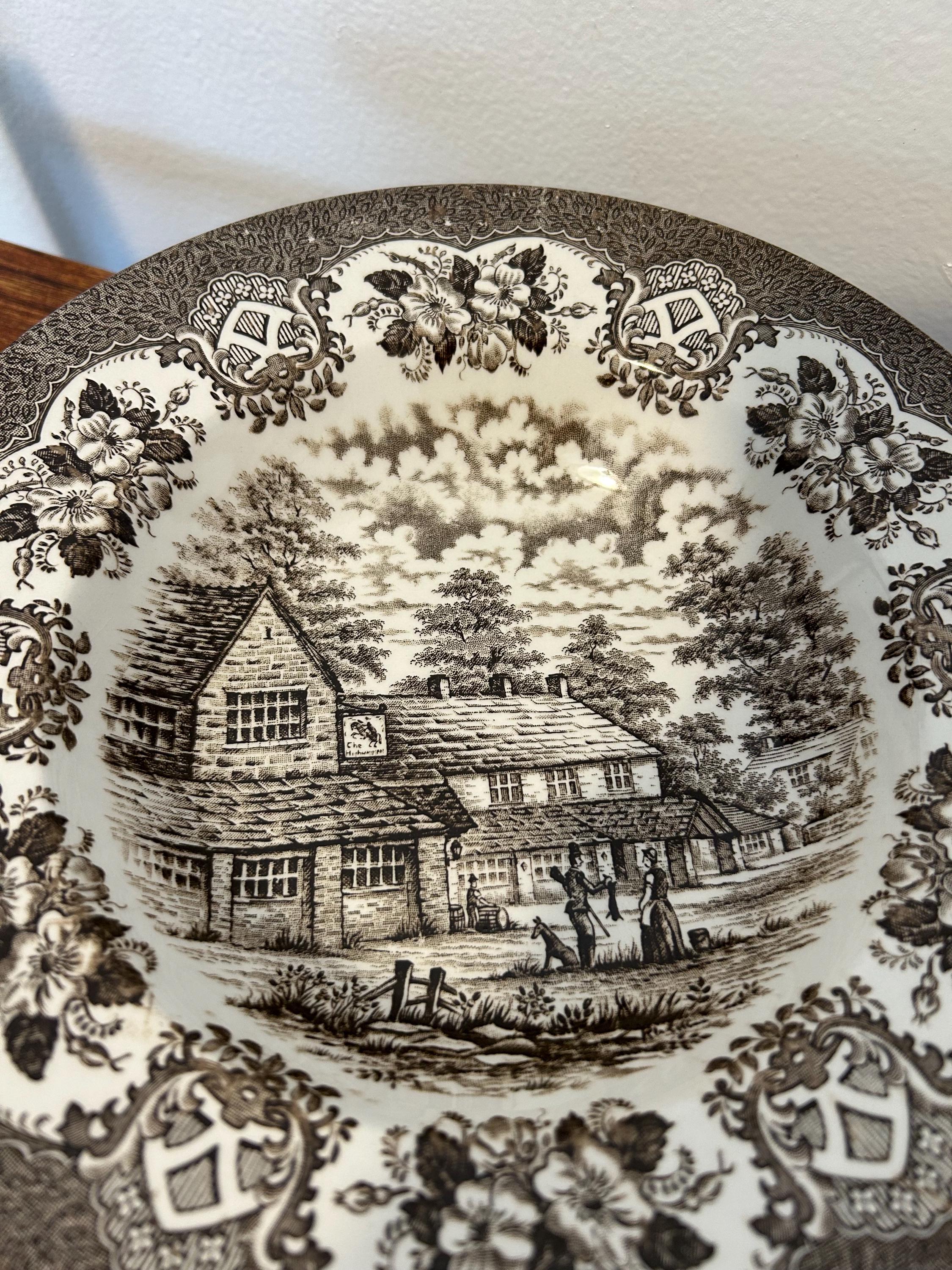 Set of Two Staffordishire Ironstone 9 Serving Bowl Stratford Stage ...