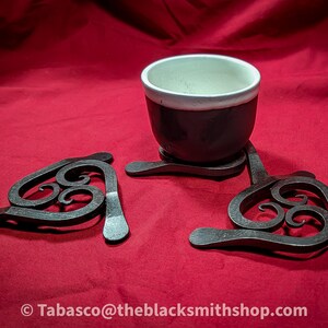 Blacksmith Coasters. One Pair - Etsy