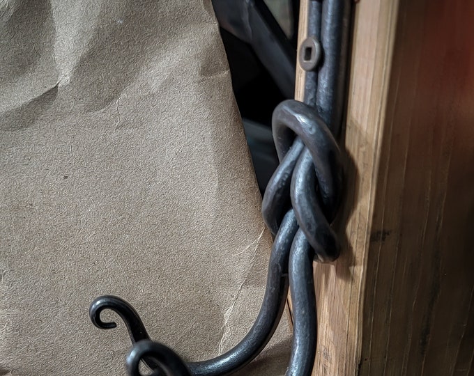Knotty Double Hooks, Blacksmithed and Hand Forged. 1st Generation - Etsy