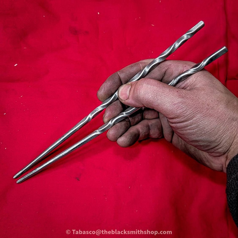 Handmade Steel Chopsticks - Etsy