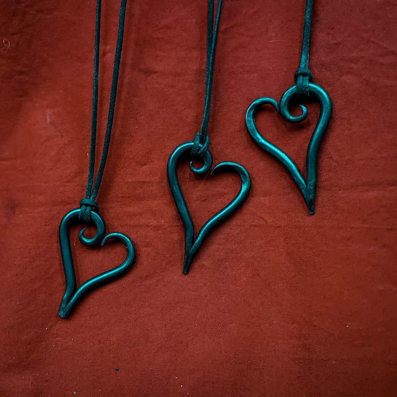 Hand Forged Heart - Etsy