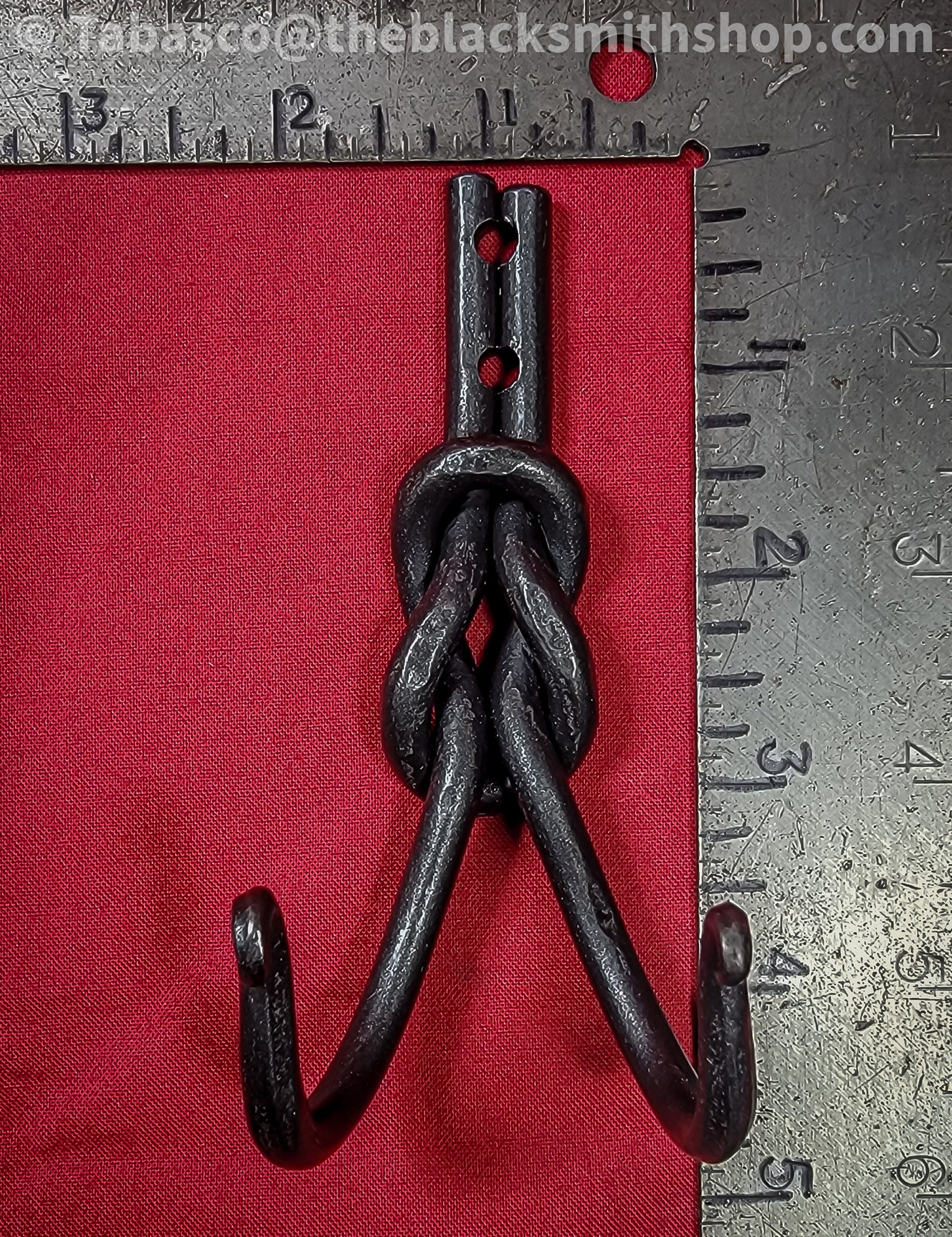 Knotty Double Hooks, Blacksmithed and Hand Forged. 1st Generation - Etsy