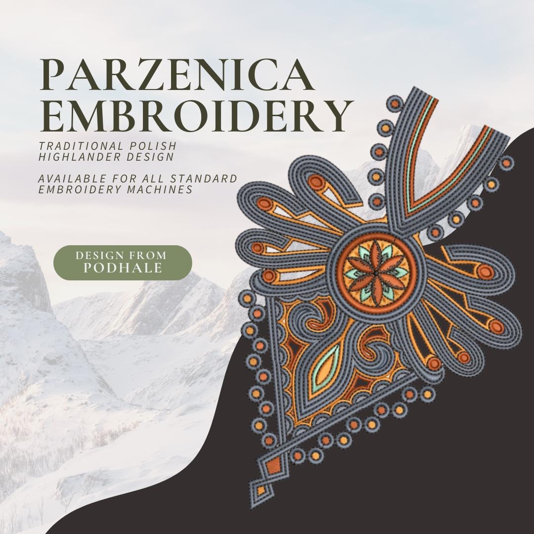 Traditional Podhale Parzenica Embroidery Design - Digital Download - Etsy