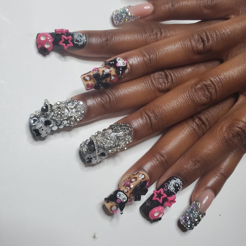 Monster High Nails, Size Medium - Etsy
