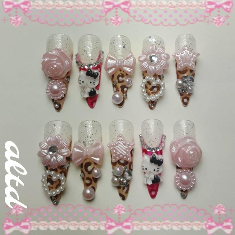 Gyaru Nails - Etsy