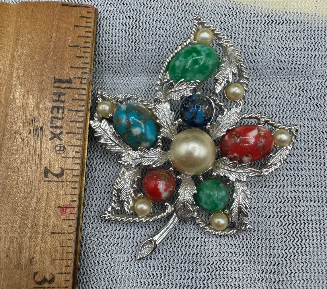 Vintage Signed Sarah Coventry “fantasy”multicolor Brooch - Etsy