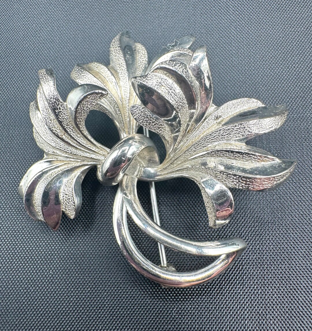 Vintage Forstner Sterling Silver Floral Design Brooch Pin - Etsy