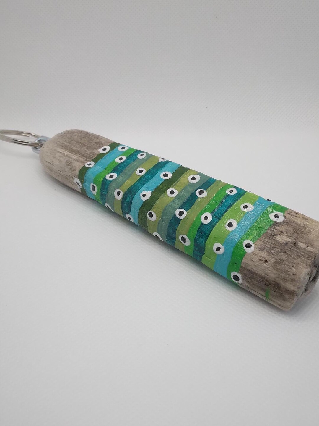 Large Hand Painted, Recycled Unique Driftwood Keyring - Etsy