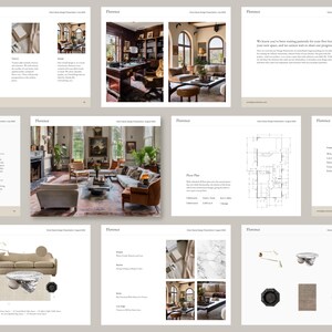 Interior Design Presentation Template - the Florence - Etsy