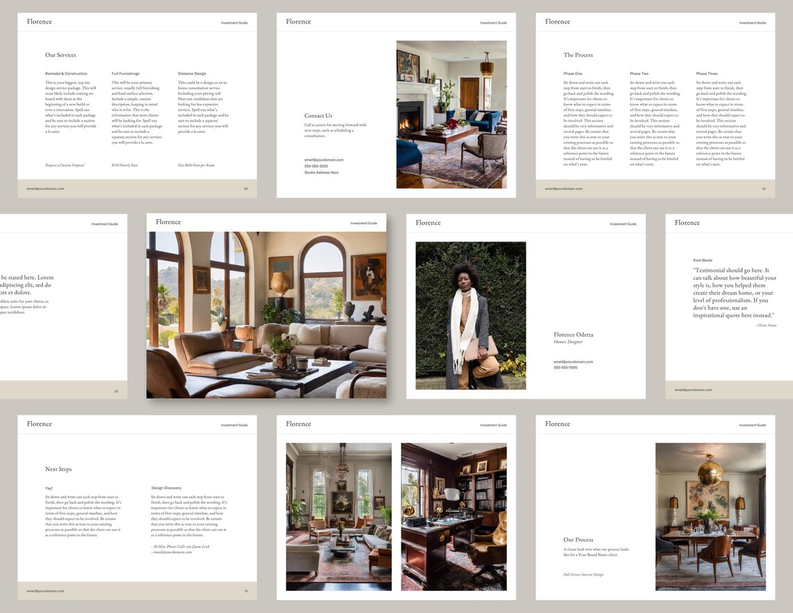 Interior Design Client Investment Guide - the Florence - Etsy