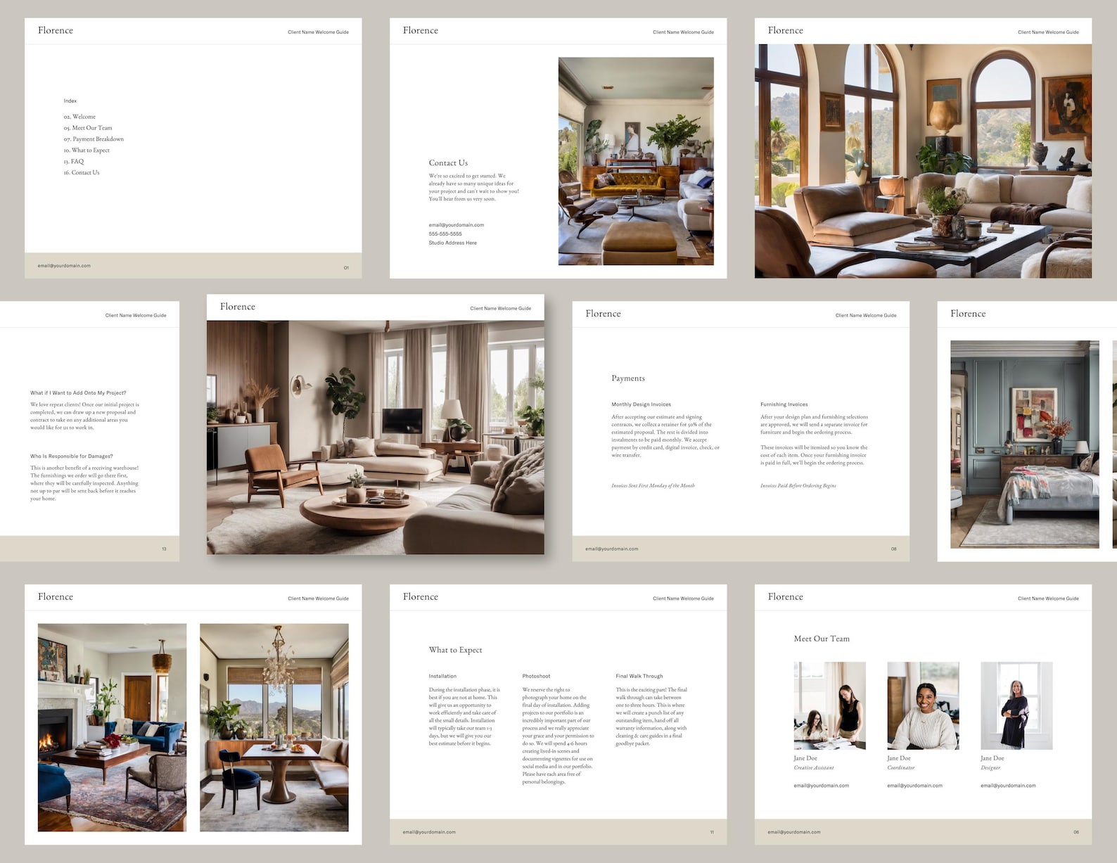 Interior Design Client Welcome Kit - the Florence - Etsy