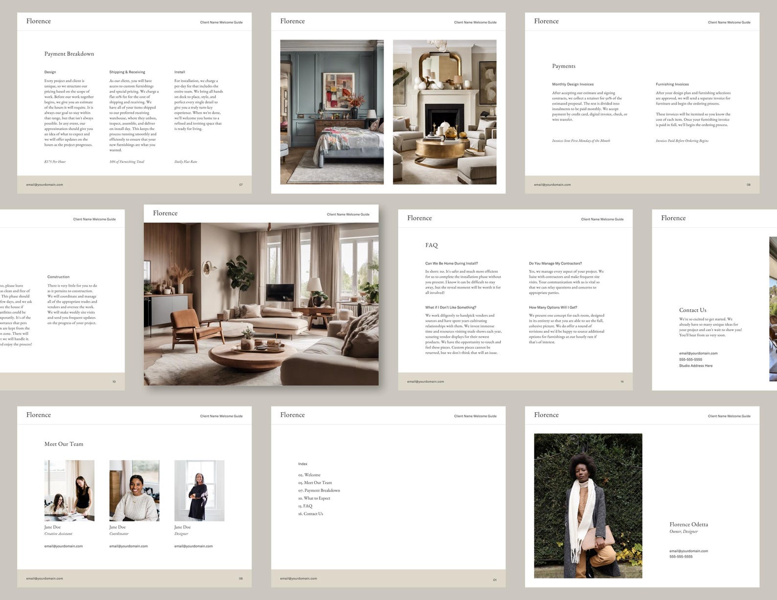 Interior Design Client Welcome Kit - the Florence - Etsy