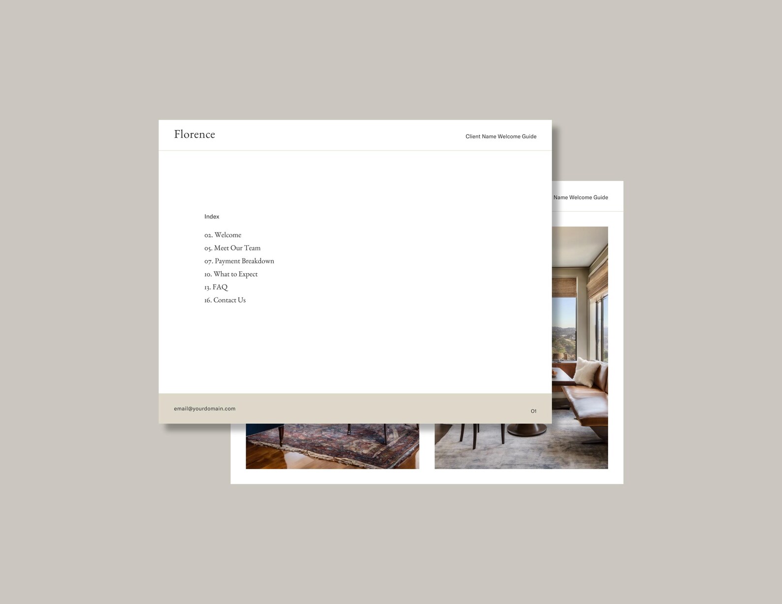 Interior Design Client Welcome Kit - the Florence - Etsy