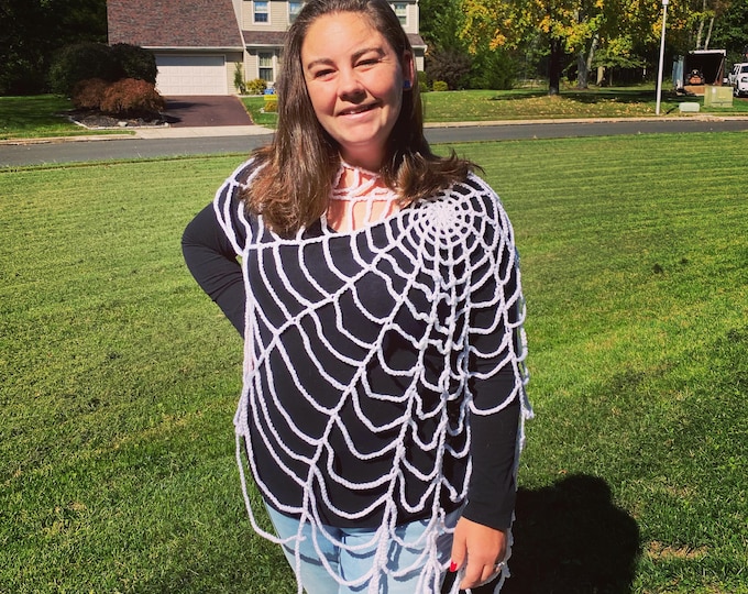 Crochet Spiderweb Shawl - Etsy
