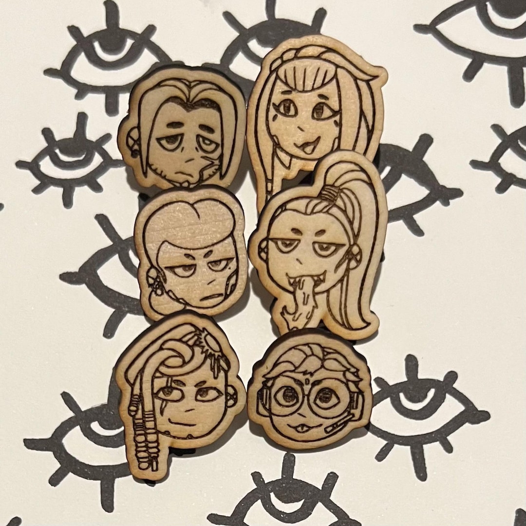 The Hex Wooden Pins || Fan Made Warframe 1999 || Video Game Gift - Etsy