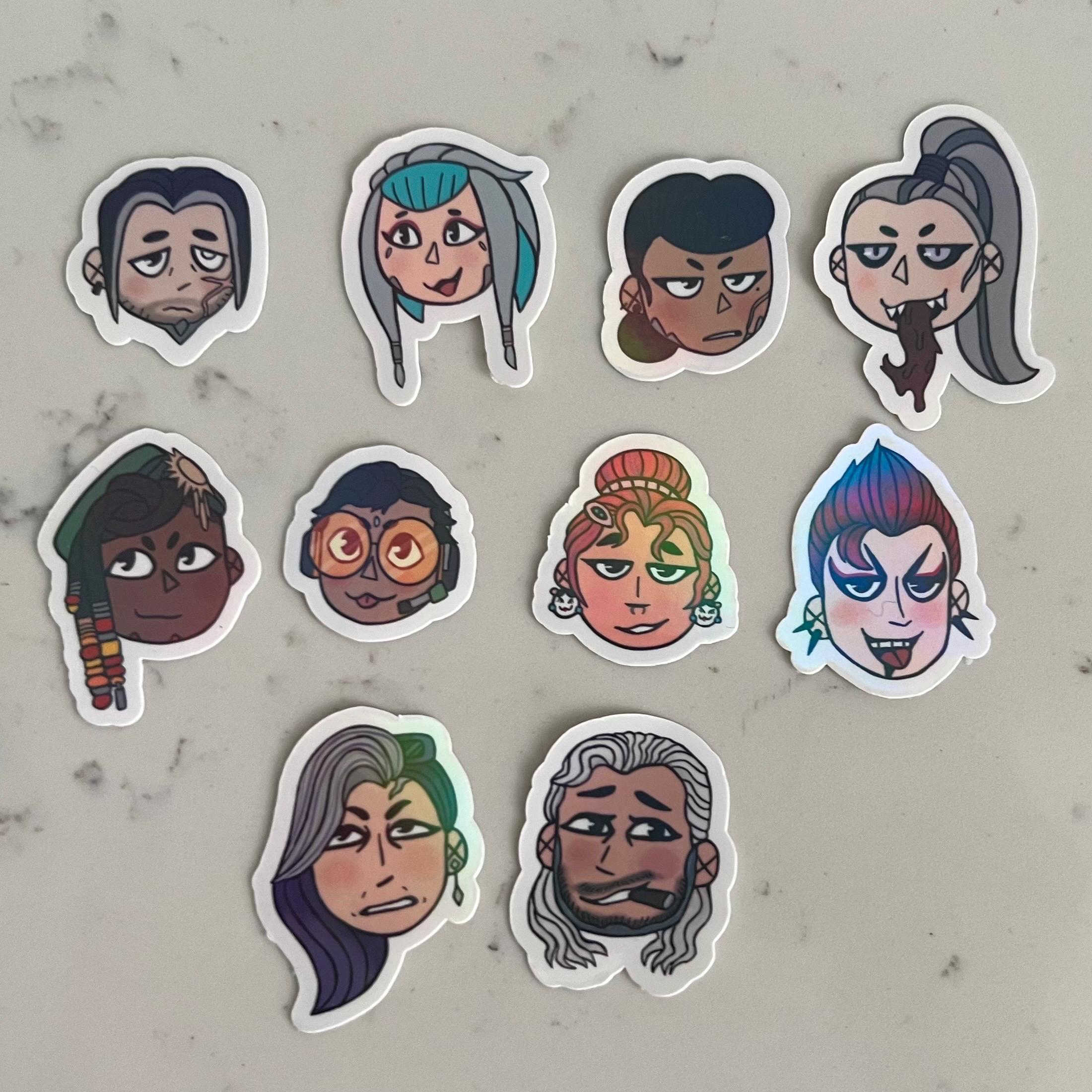 Hex Protoframe Warframe 1999 Mini Stickers | Fan Made | Video Game ...