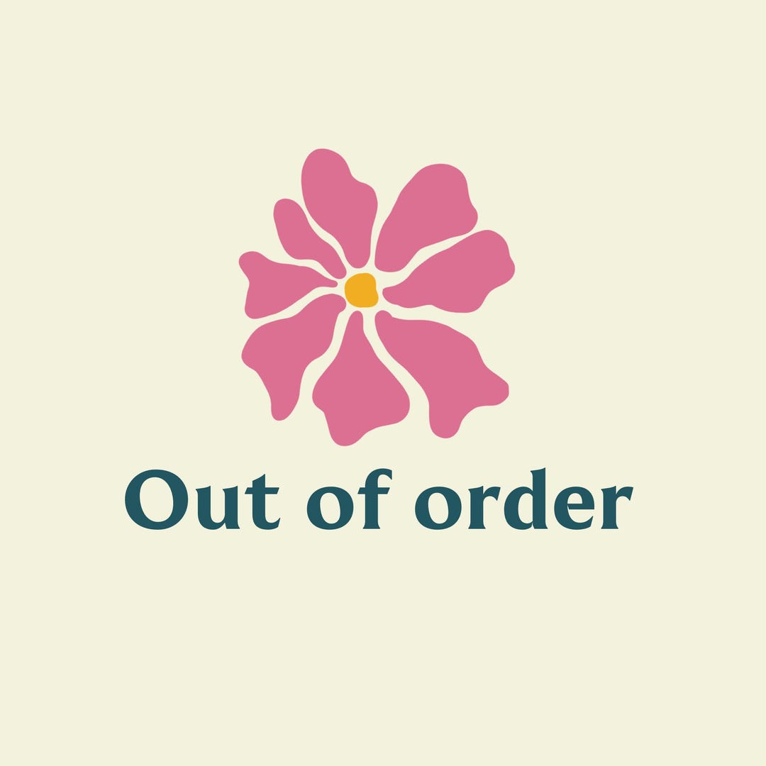 Trendy Cute Out of Order Sign Digital Print - Etsy