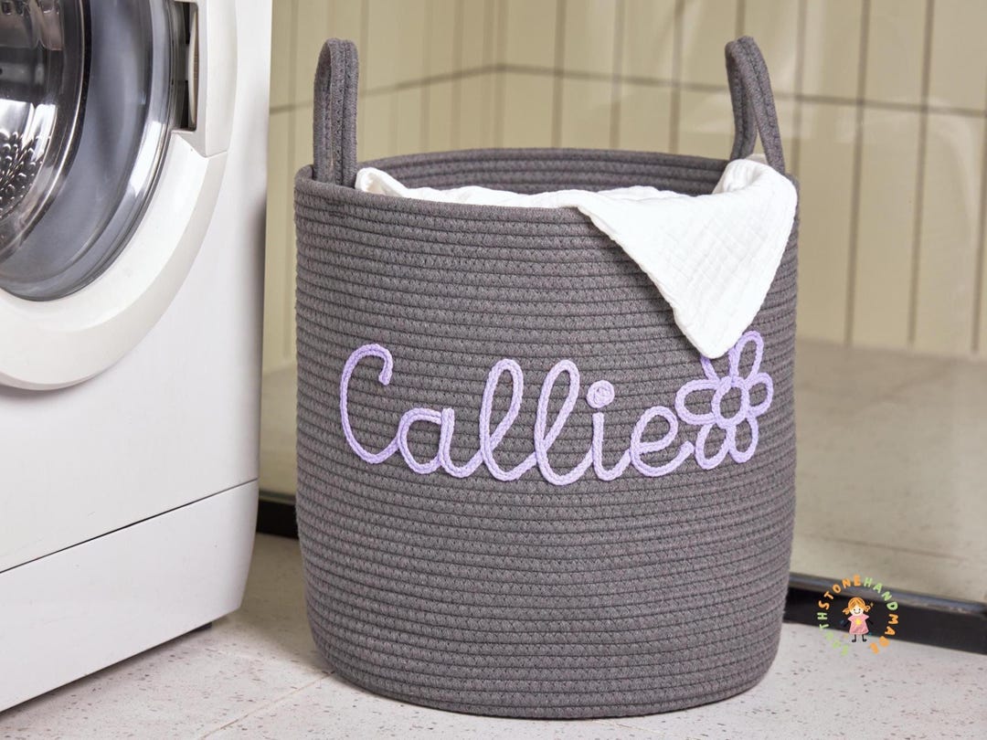 Custom Laundry Basket, Foldable Laundry Hamper, Laundry Bin, Cotton ...