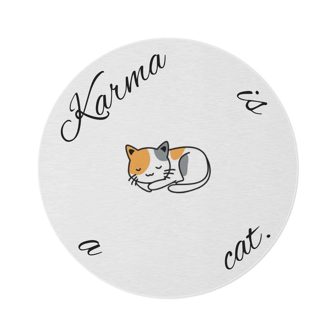 Taylor Swift White karma Round Rug karma is a Cat. - Etsy