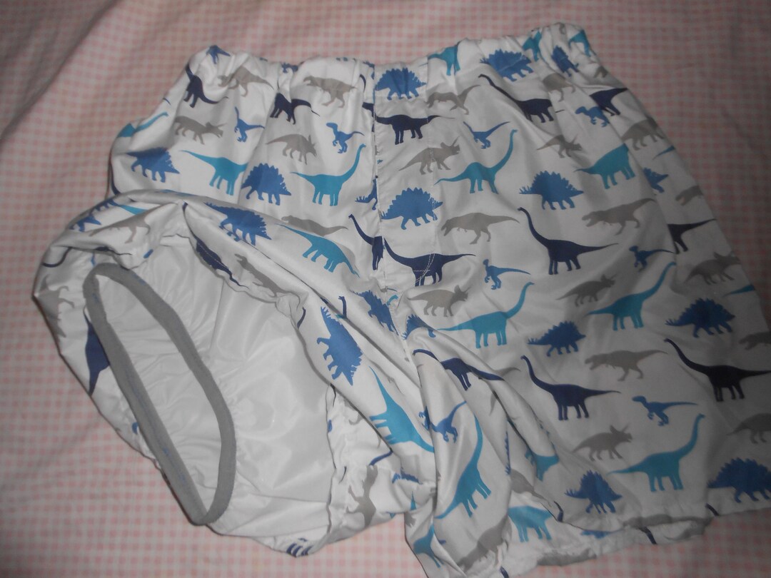 Man Boxer Shorts Attached PUL Plastic Diaper Cover Sissy Nappy ABDL - Etsy