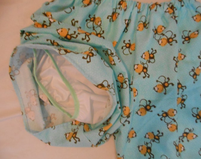 Adult Baby Short With Diaper Cover Waterproof PUL Plastic ABDL - Etsy