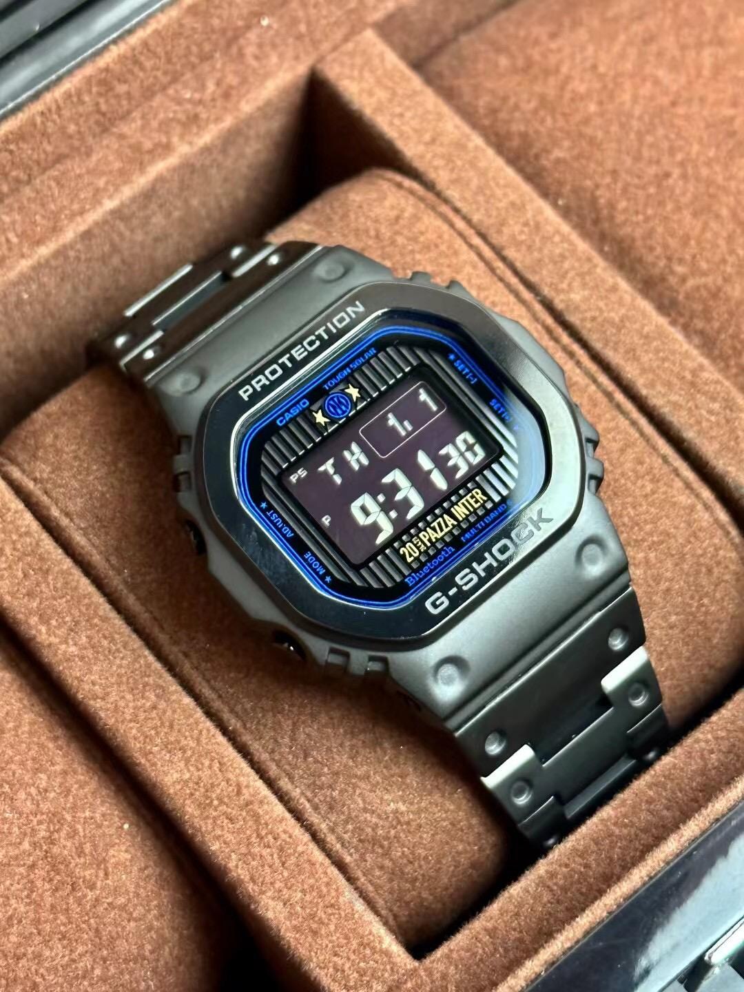 Inspired by Inter Milan, Custom-modified Based on the Casio GW-B5600 ...