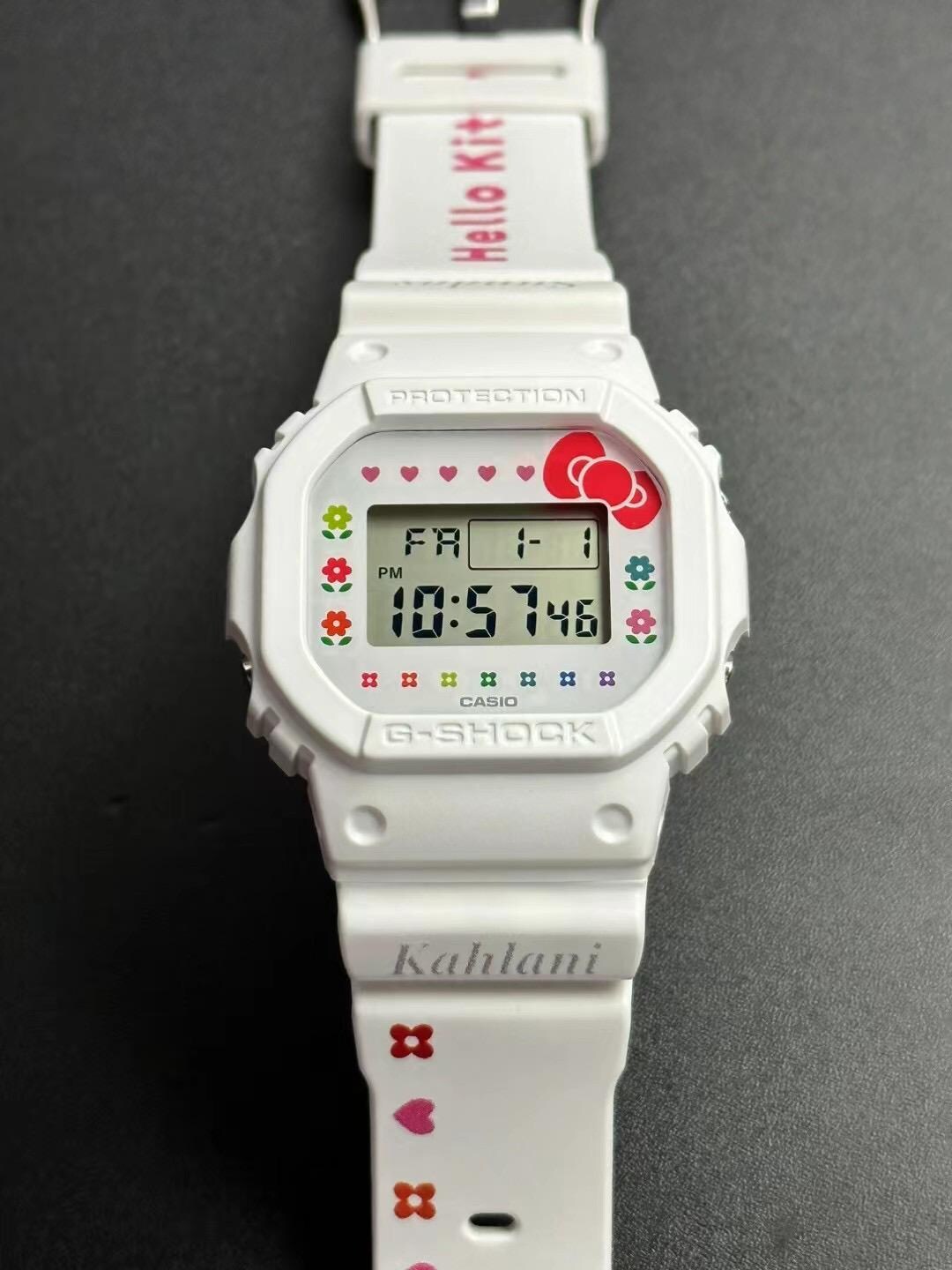 Hello Kitty Casio DW-5600 by Yan's Studio - Etsy