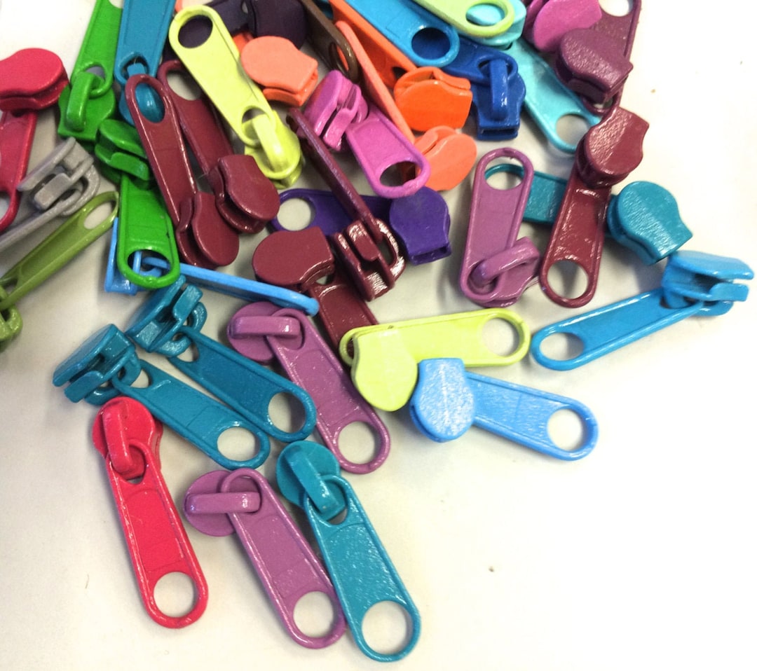 30 Long Pulls for #3 Bag & Purse Craft Zippers, Head to Head - Etsy