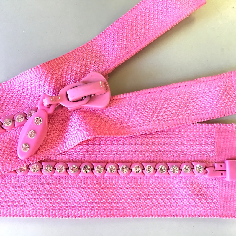 Rhinestone Zippers - Etsy
