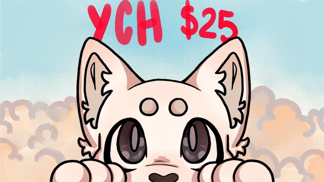 Fursona/furry YCH Blinking Animation Gif Commission - Etsy