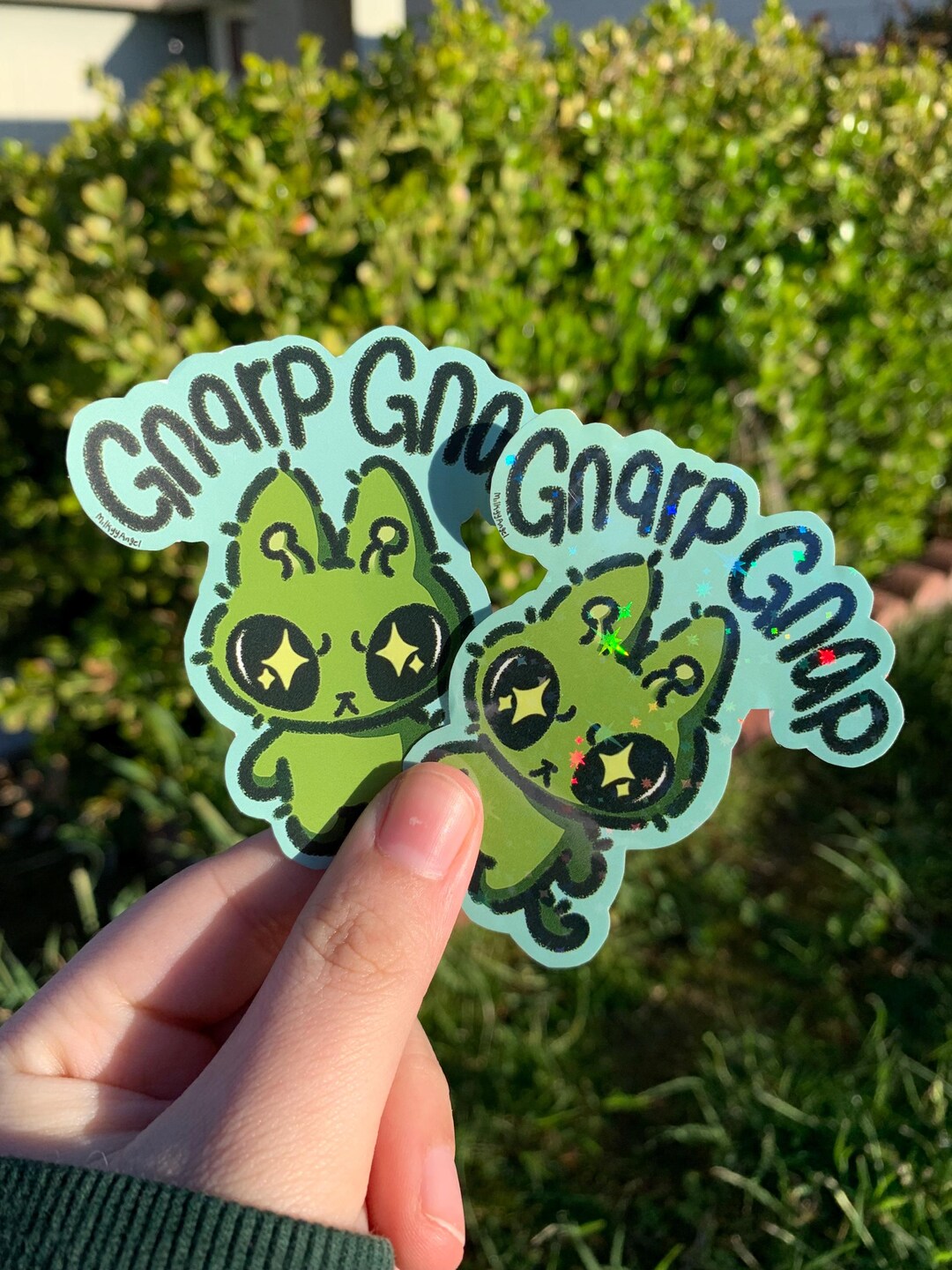 Alien Cat Sticker | Holographic Sticker - Etsy