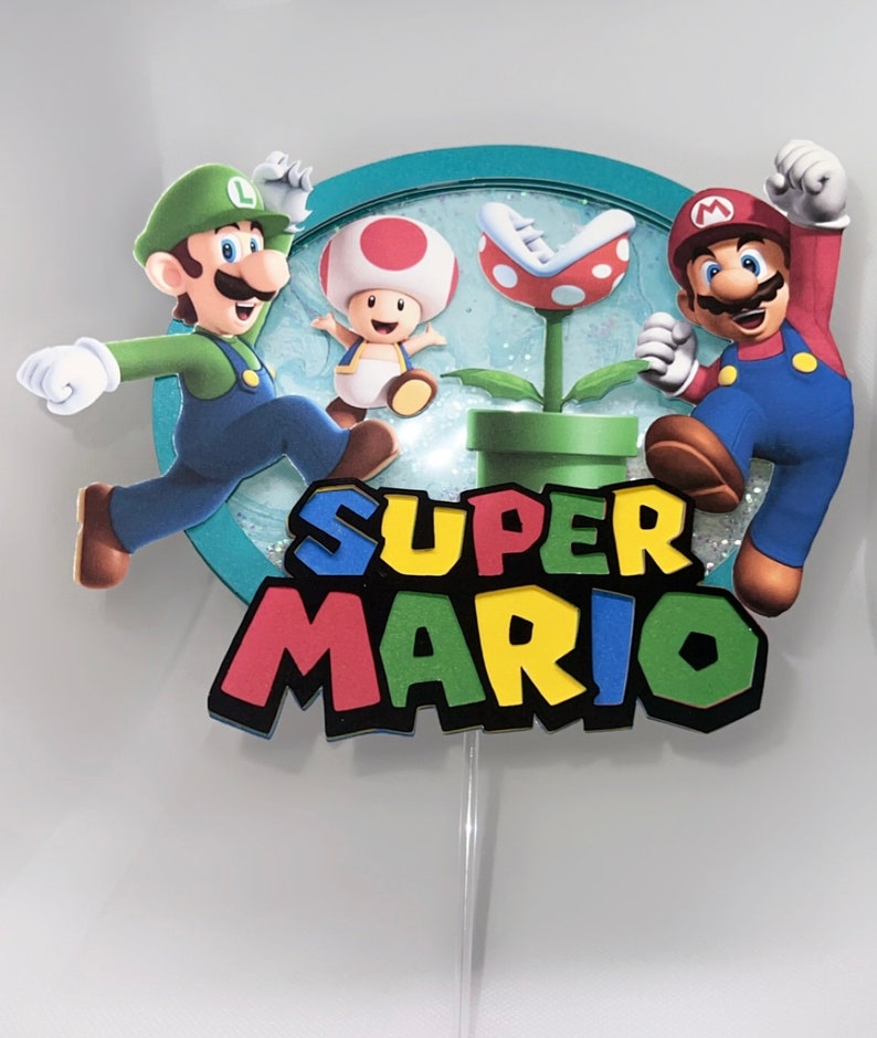 Super Mario Cake Toppers - Etsy